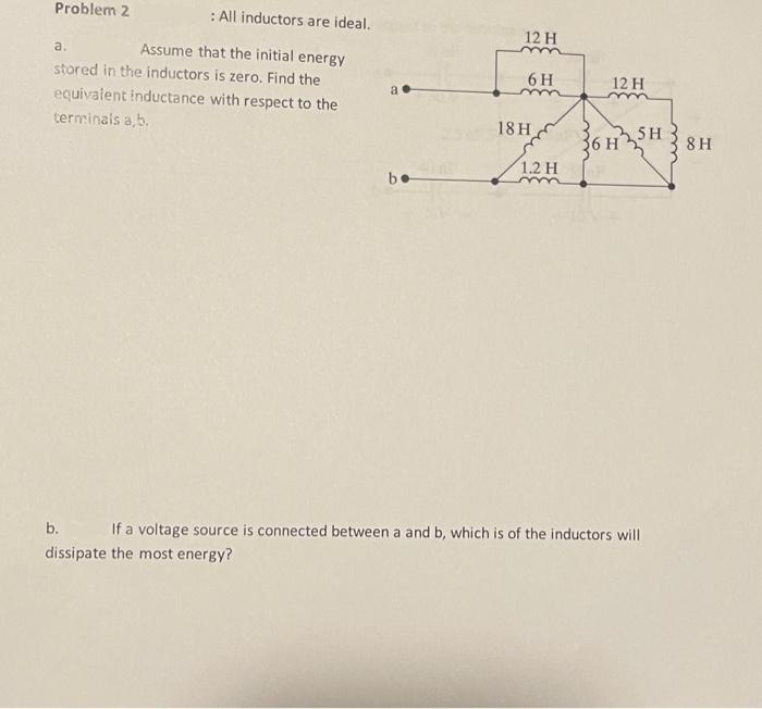 Solved a. Assume that the initial energy stored in the | Chegg.com