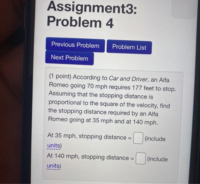 Solved Assignment3: Problem 1 Problem List Previous Problem | Chegg.com