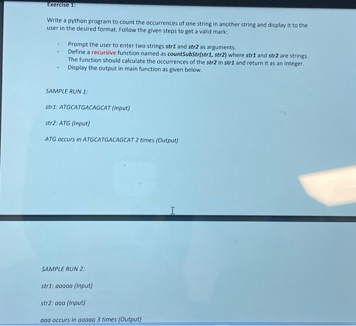 Solved Write A Python Program To Count The Occurrences Of