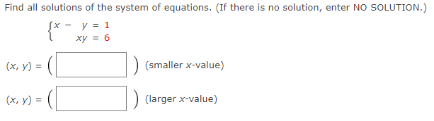 Solved Find all solutions of the system of equations. (If | Chegg.com