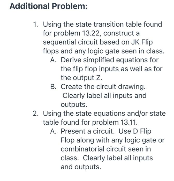 Solved Additional Problem: 1. Using the state transition | Chegg.com