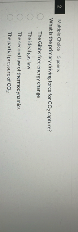 Solved 2Multiple Choice5 ﻿pointsWhat is the primary driving | Chegg.com