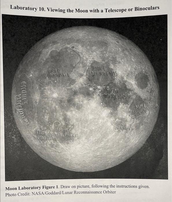 Solved B. Moon map scale. (use Figure 1) The image scale S | Chegg.com