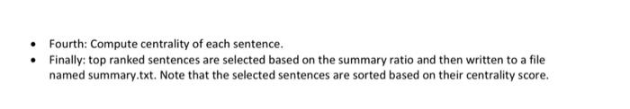 Shell Scripting Project - Text Summarization using | Chegg.com