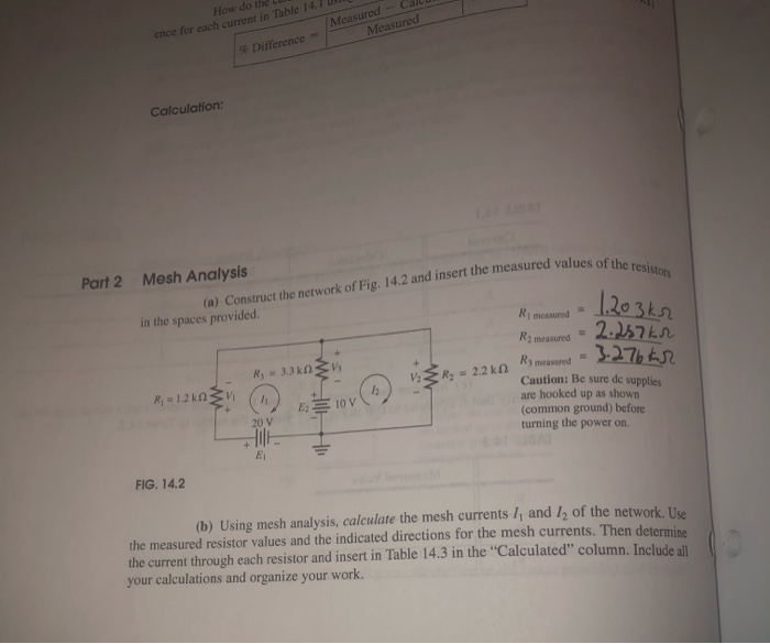 Solved (a) Construct the network of Fig. 14.2 and insert the | Chegg.com