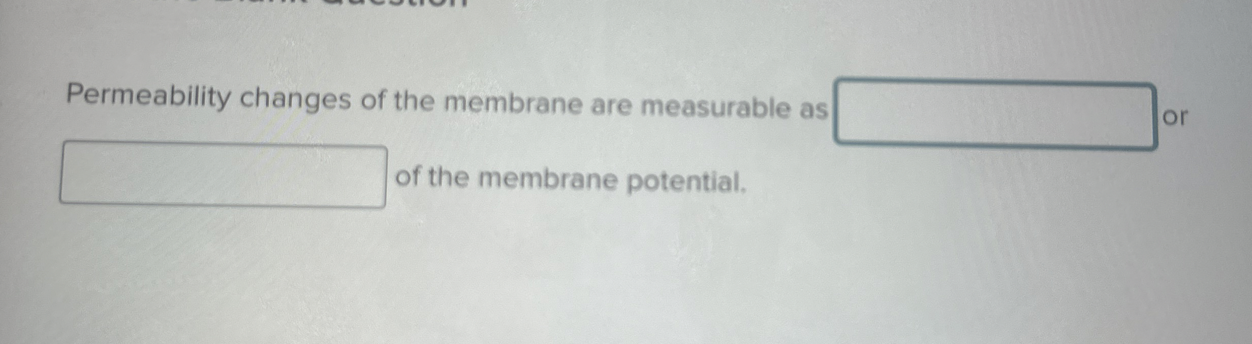 Solved Permeability changes of the membrane are measurable | Chegg.com