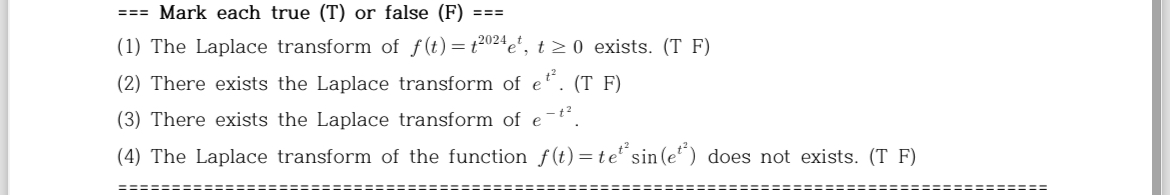 Solved === ﻿Mark each true (T) ﻿or false (F)===(1) ﻿The | Chegg.com