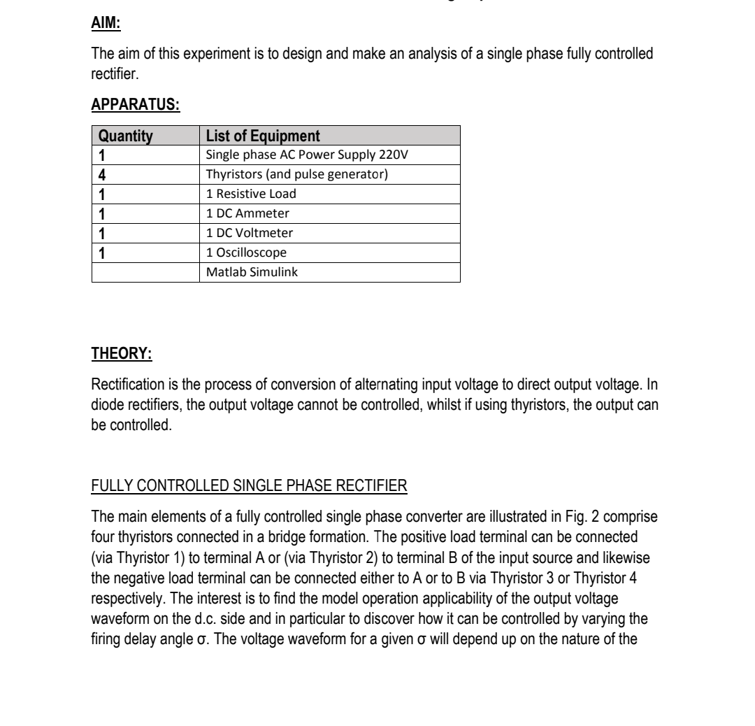 Solved AIM: The aim of this experiment is to design and make | Chegg.com