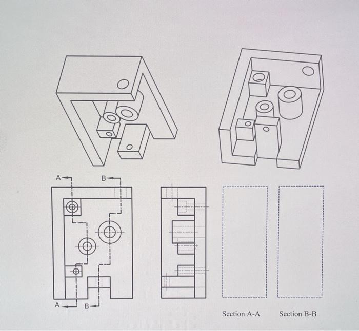 Solved 0 B A Section A-A Section B-B B c D: B D Section | Chegg.com