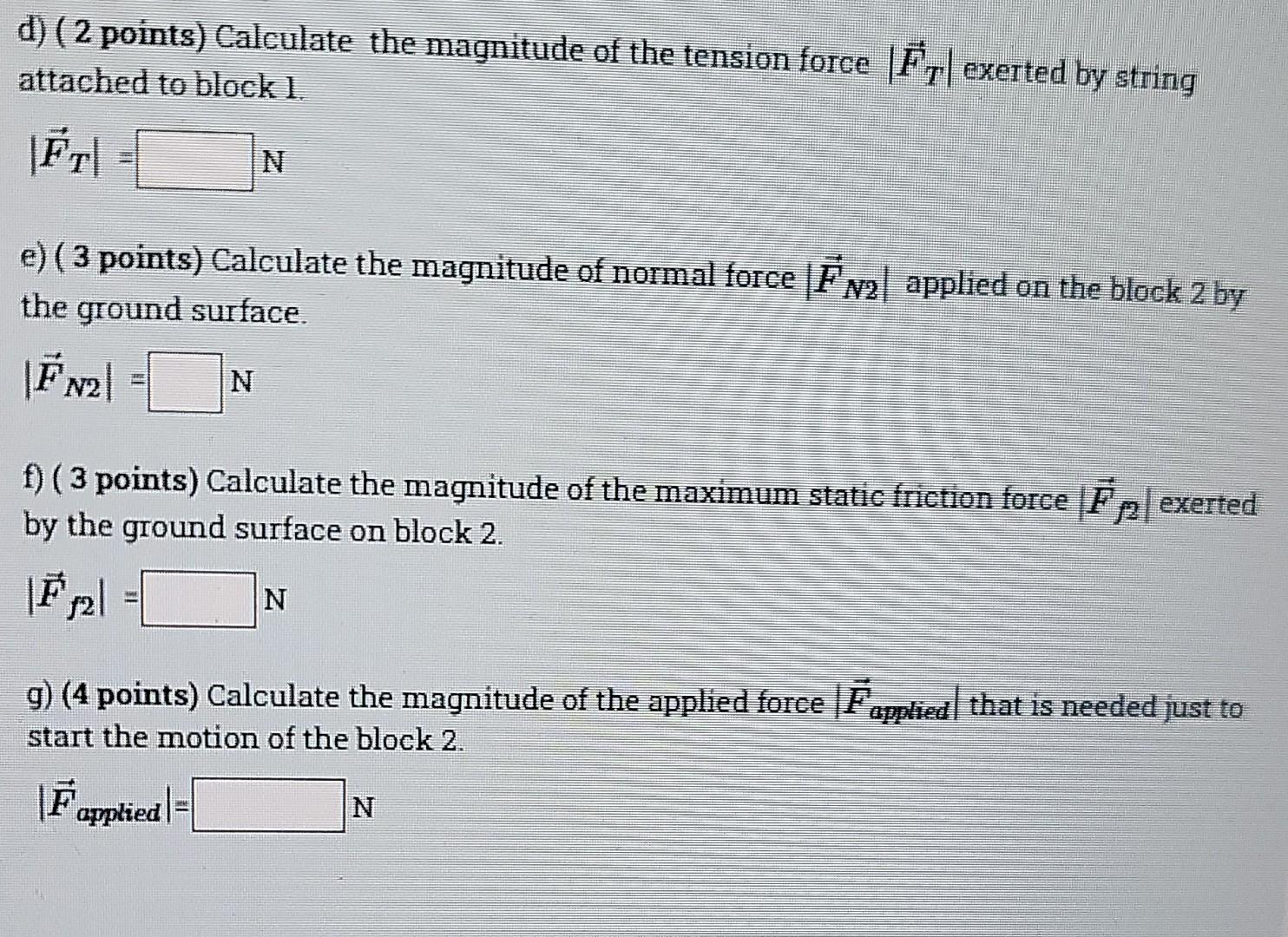 Solved Problem 4 (20 points) Two-block system is given | Chegg.com
