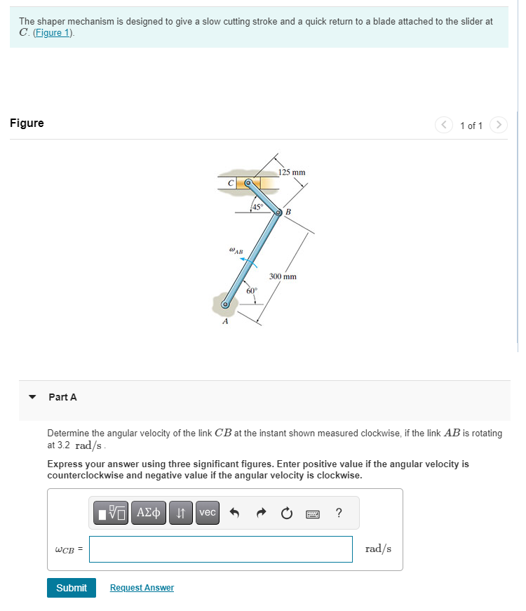 Solved The shaper mechanism is designed to give a slow | Chegg.com