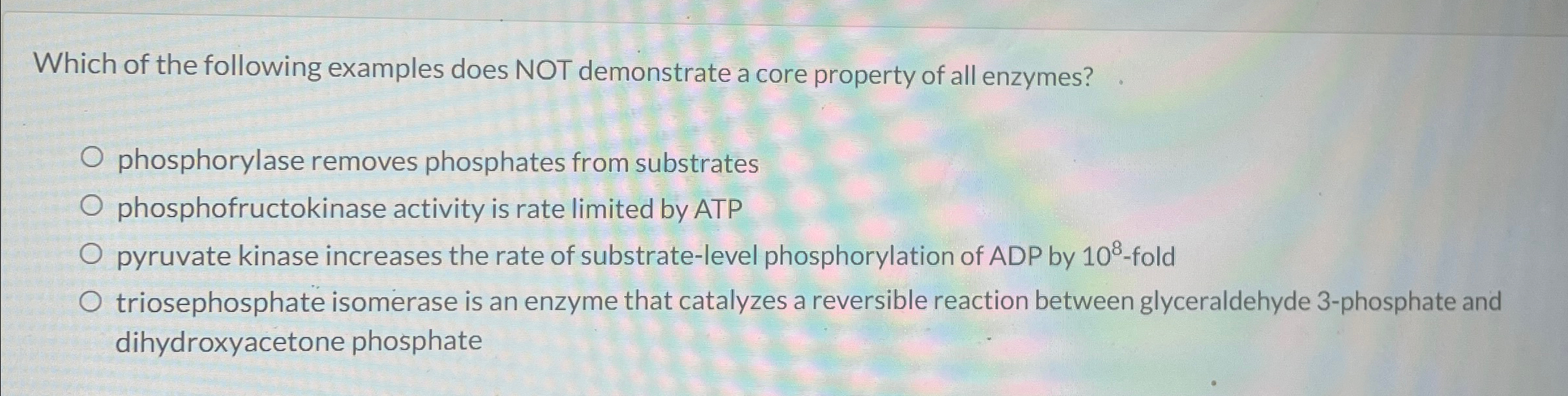 Solved Which of the following examples does NOT demonstrate | Chegg.com
