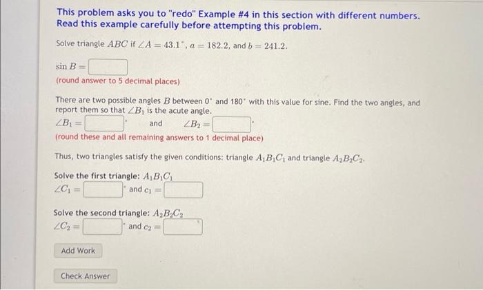 Solved This problem asks you to "redo" Example \#4 in this | Chegg.com