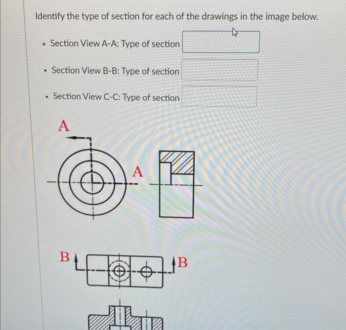 Solved Identify the type of section for each of the drawings | Chegg.com