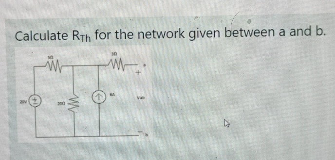 Solved Under dc conditions, find i,vG, ﻿and iL.Calculate RTh | Chegg.com