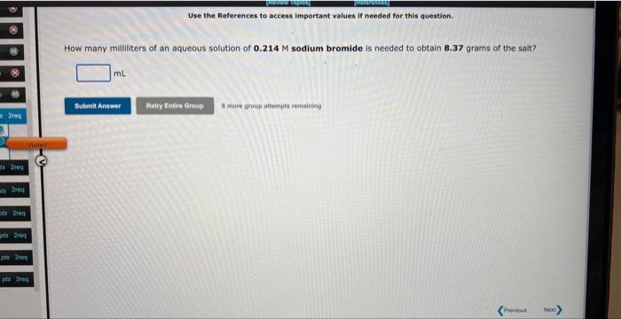 Solved You need to make an aqueous solution of 0.238M | Chegg.com