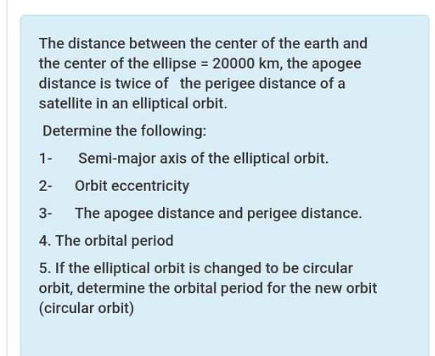 Solved The distance between the center of the earth and the | Chegg.com