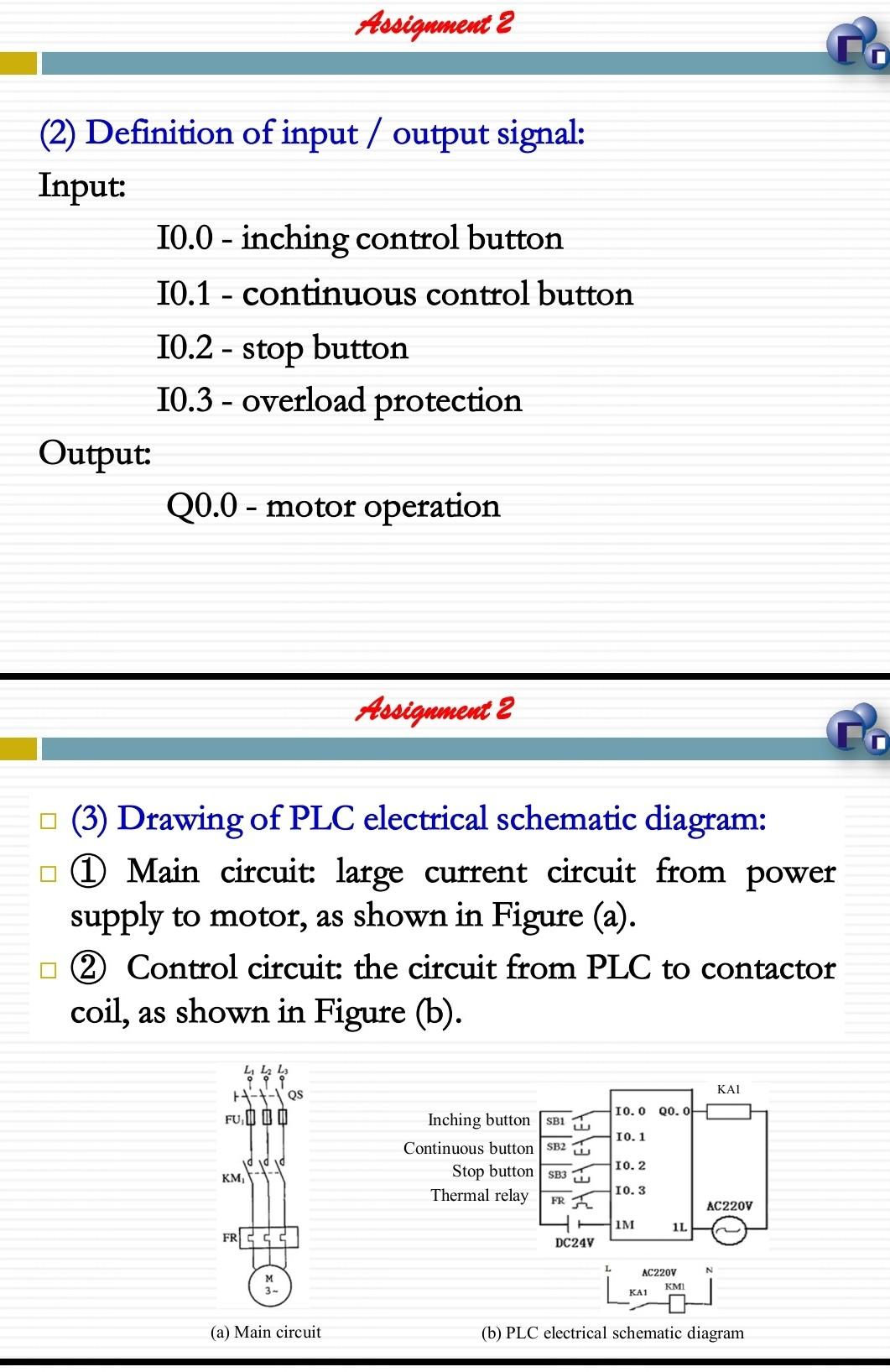 Assignment 2 1. Inching and continuous control of | Chegg.com