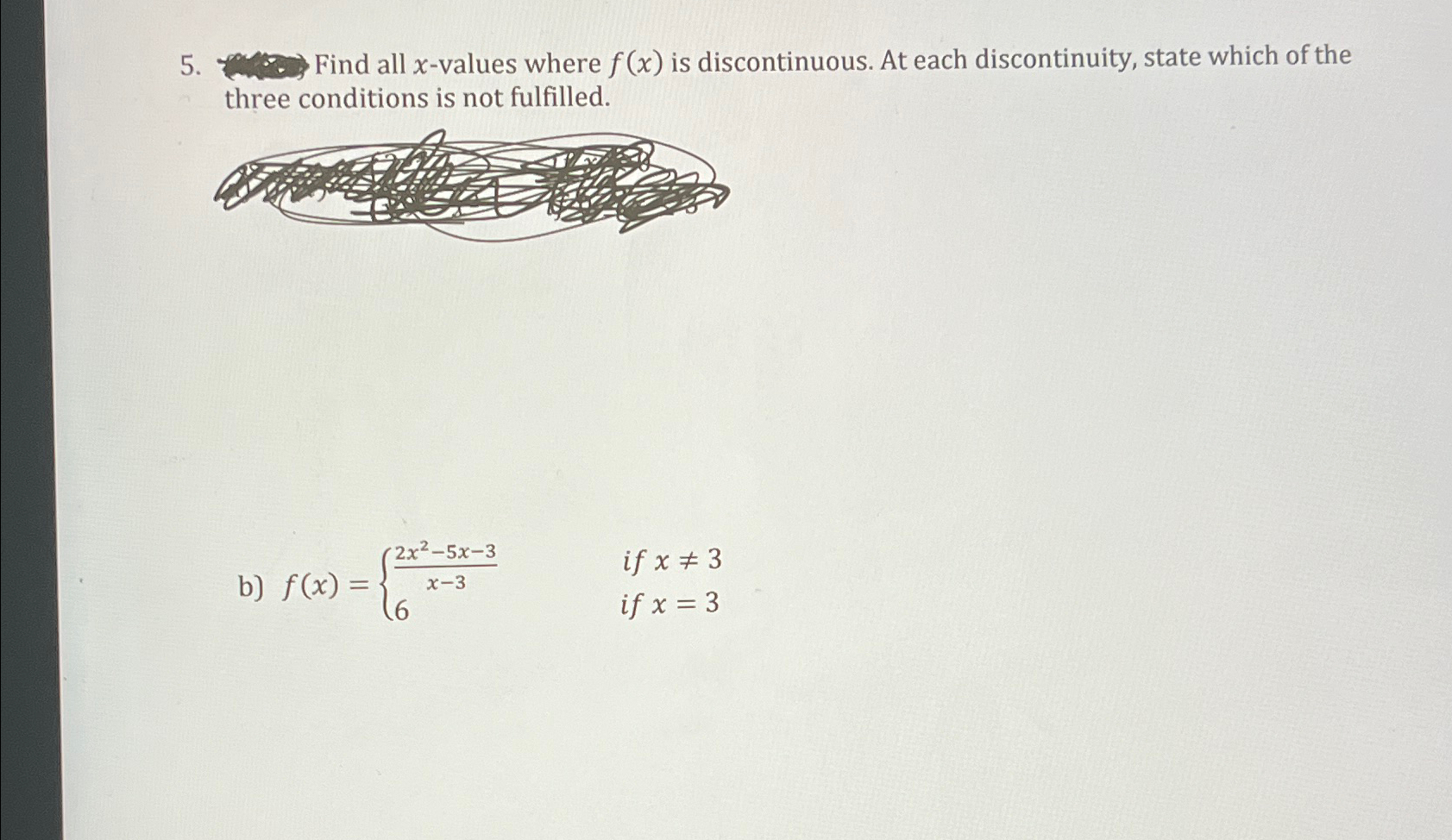 Solved Find all x-values where f(x) ﻿is discontinuous. At | Chegg.com