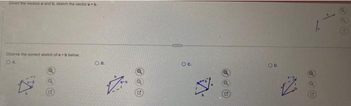 Solved Civen the vedisa a and b statien the vector a+b. | Chegg.com