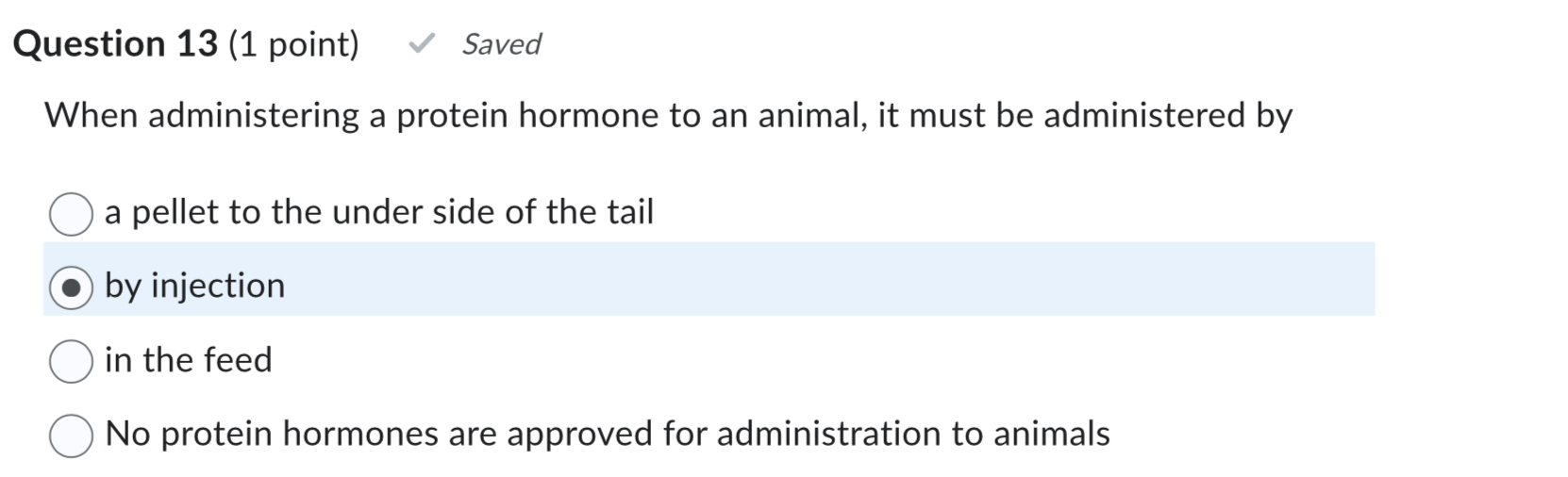 Solved Question 13 (1 ﻿point) ﻿SavedWhen administering a | Chegg.com