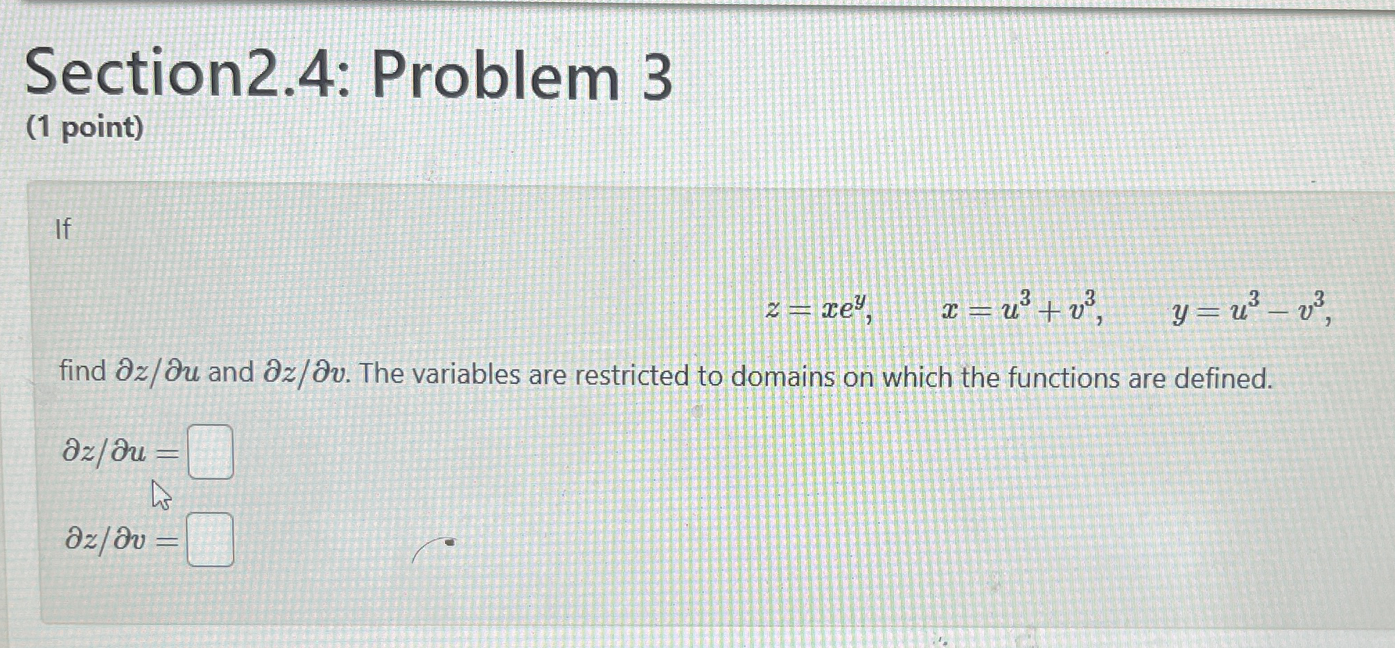 Solved Section2.4: Problem 3(1 | Chegg.com