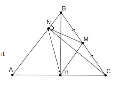 Solved in an acute triangle ABC, point M is the midpoint of | Chegg.com