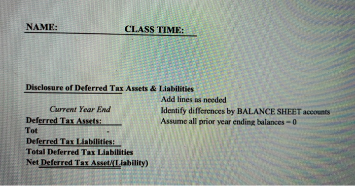 Solved Book/Tax Differences Temporary Permanent Difference | Chegg.com