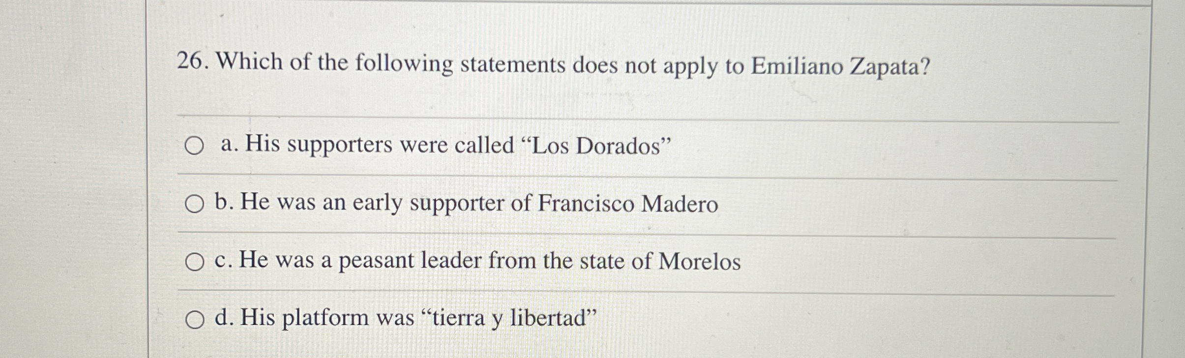 Solved Which of the following statements does not apply to | Chegg.com