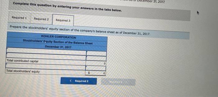 Solved Swed M Question 3 - Chapter Kohler Corporation | Chegg.com