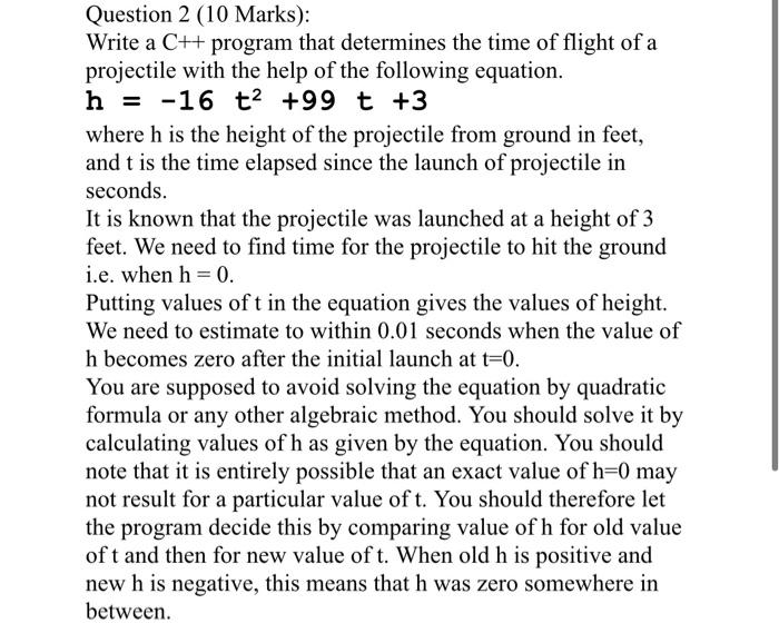 Solved Question 2 10 Marks Write A C Program That 6315