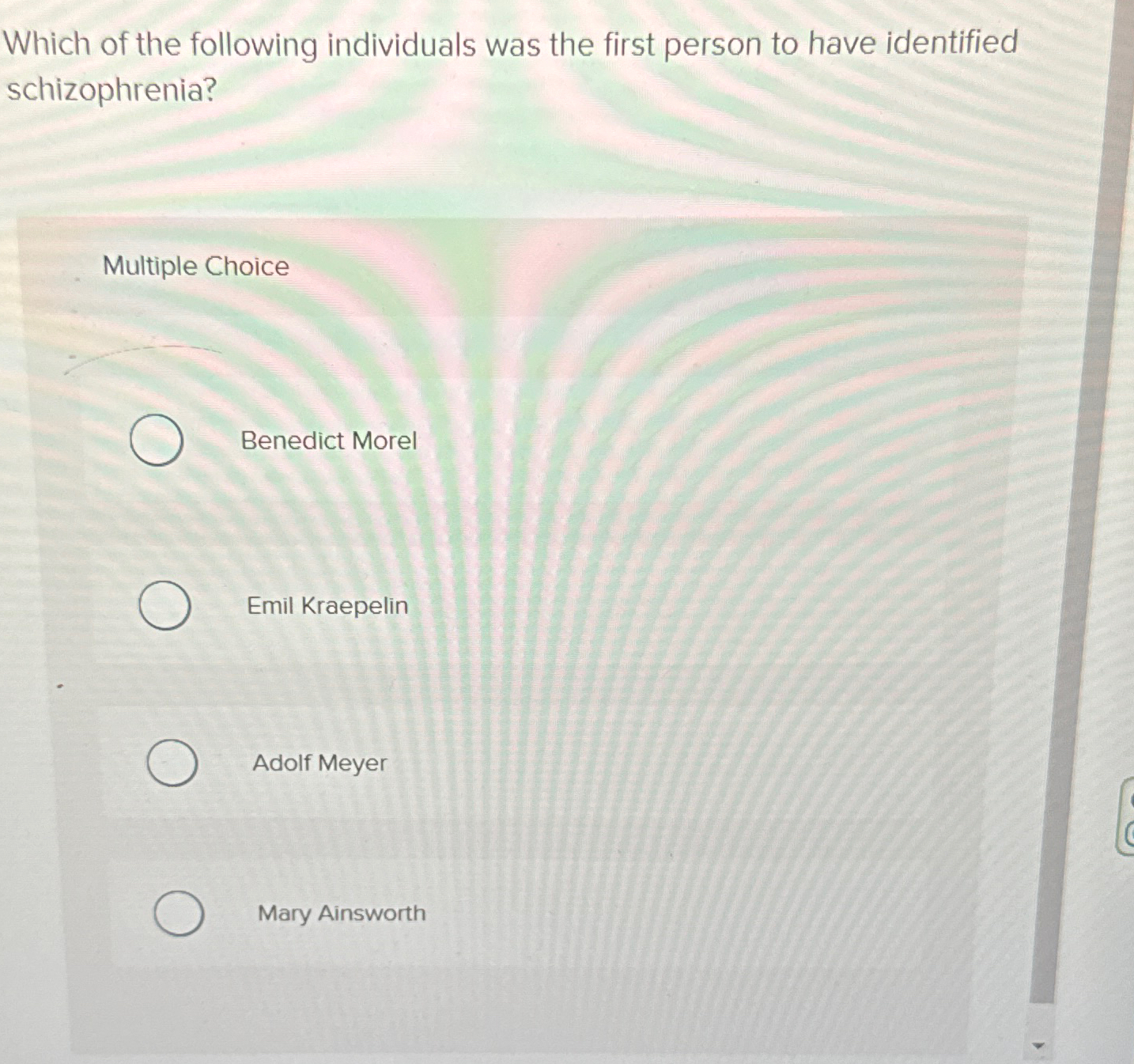 Solved Which of the following individuals was the first | Chegg.com
