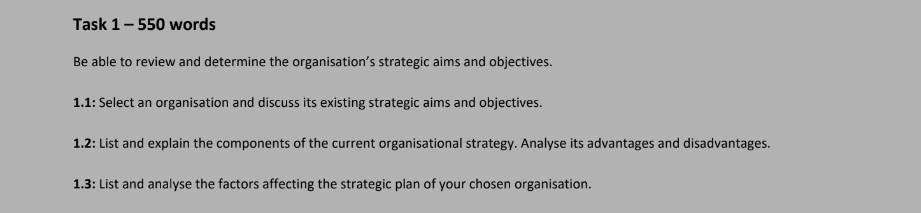 Solved Task 1−550 words Be able to review and determine the | Chegg.com