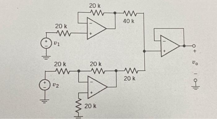 Solved Find the relationship between, V0, V1 and V2. And | Chegg.com