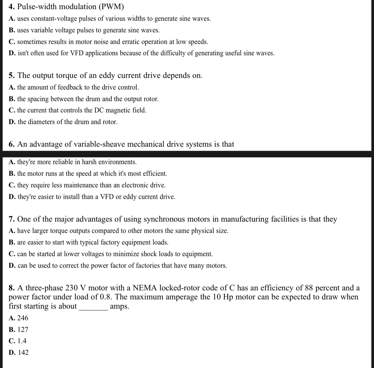 Pulse-width modulation (PWM)A. ﻿uses constant-voltage | Chegg.com