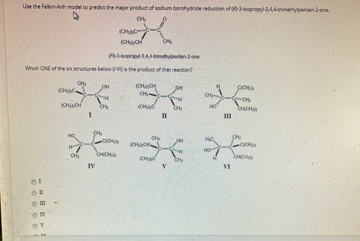 Solved Use the Felkin-Anh model to predict the major product | Chegg.com