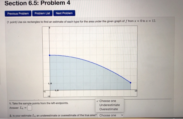 Solved Section 6.5: Problem 4 Previous Problem Problem List | Chegg.com