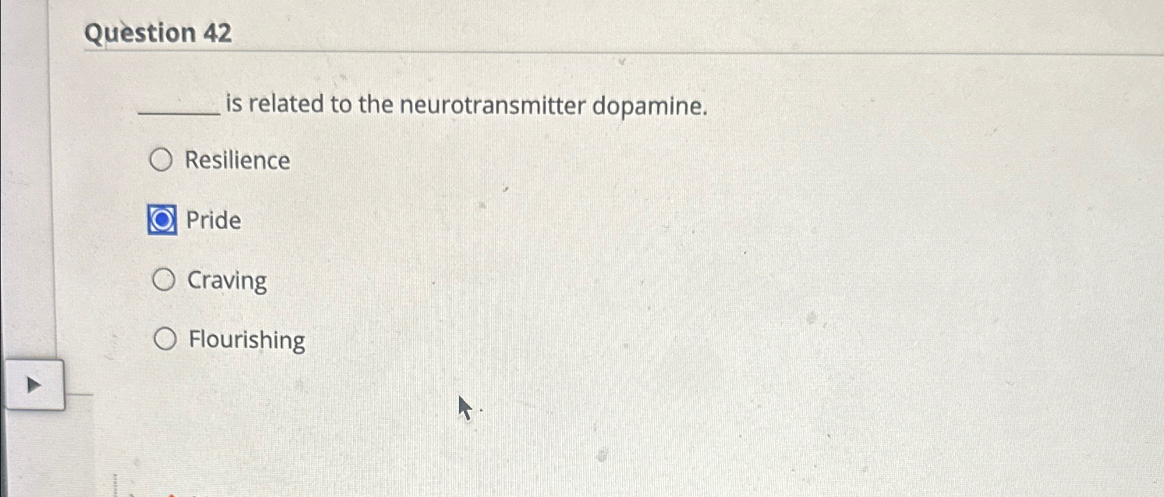 Solved Question 42is related to the neurotransmitter | Chegg.com