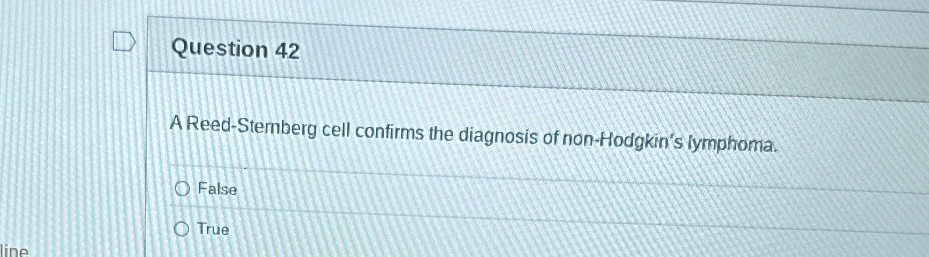 Solved Question 42A Reed-Sternberg cell confirms the | Chegg.com