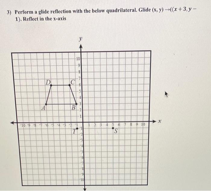 Solved preform a glide reflection with the below | Chegg.com
