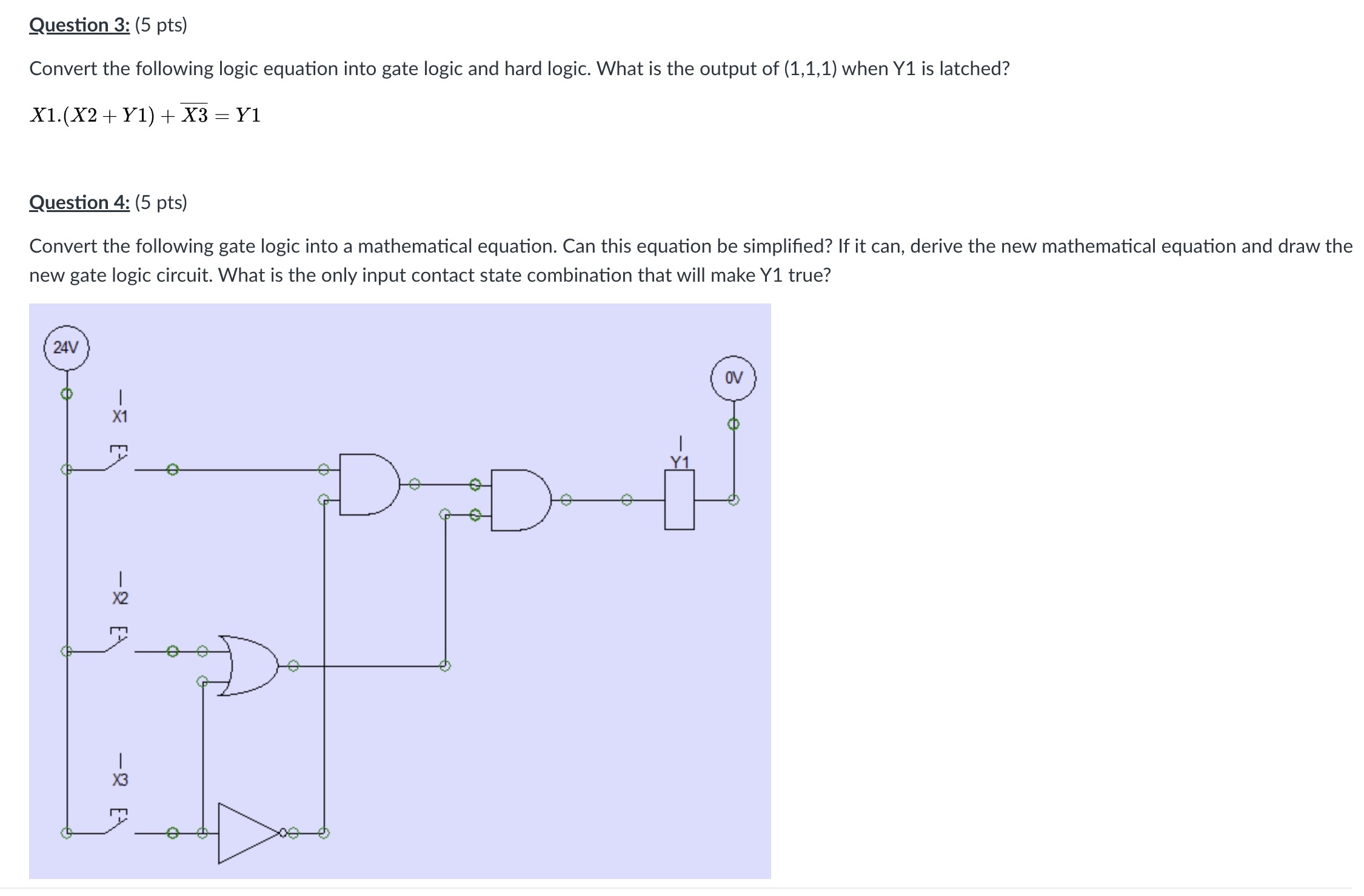 Solved Convert the following logic equation into gate logic | Chegg.com