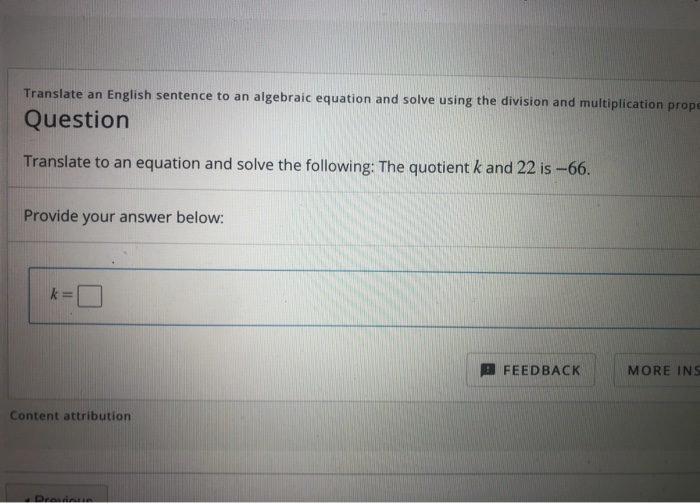Solved translate to an equation and solve the following: the | Chegg.com