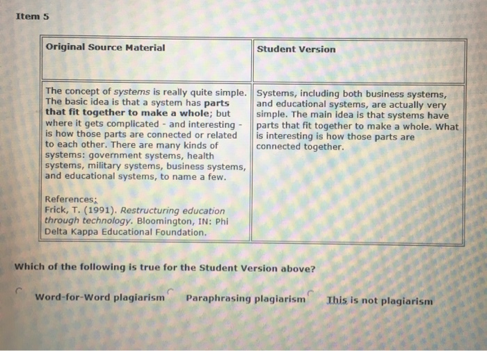 Solved Oiginal Source Material Student Version There is no | Chegg.com