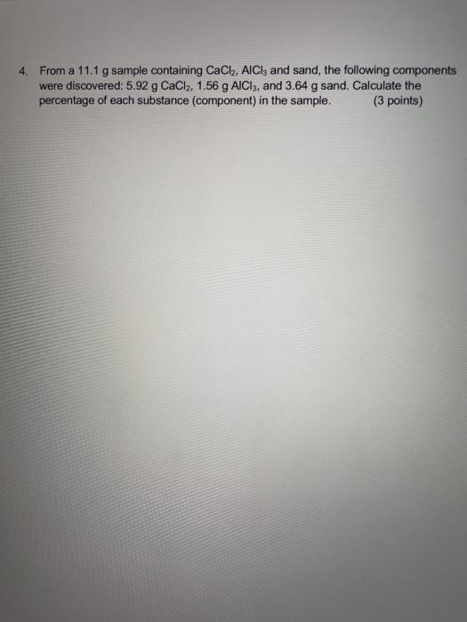 Solved CHEM-175 Experiment - 2 Separation of Components of a | Chegg.com
