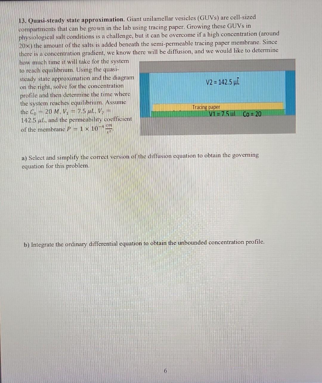 Solved 13. Quasi-steady state approximation. Giant | Chegg.com