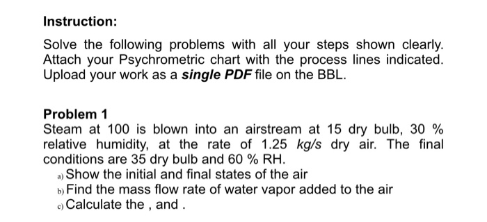 Solved Instruction: Solve the following problems with all | Chegg.com