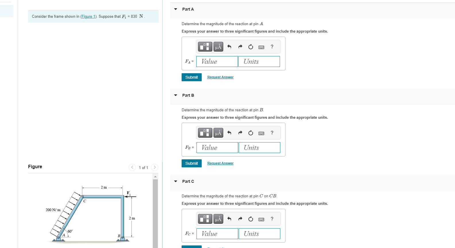 Solved Consider the frame shown in (Figure 1). ﻿Suppose that | Chegg.com