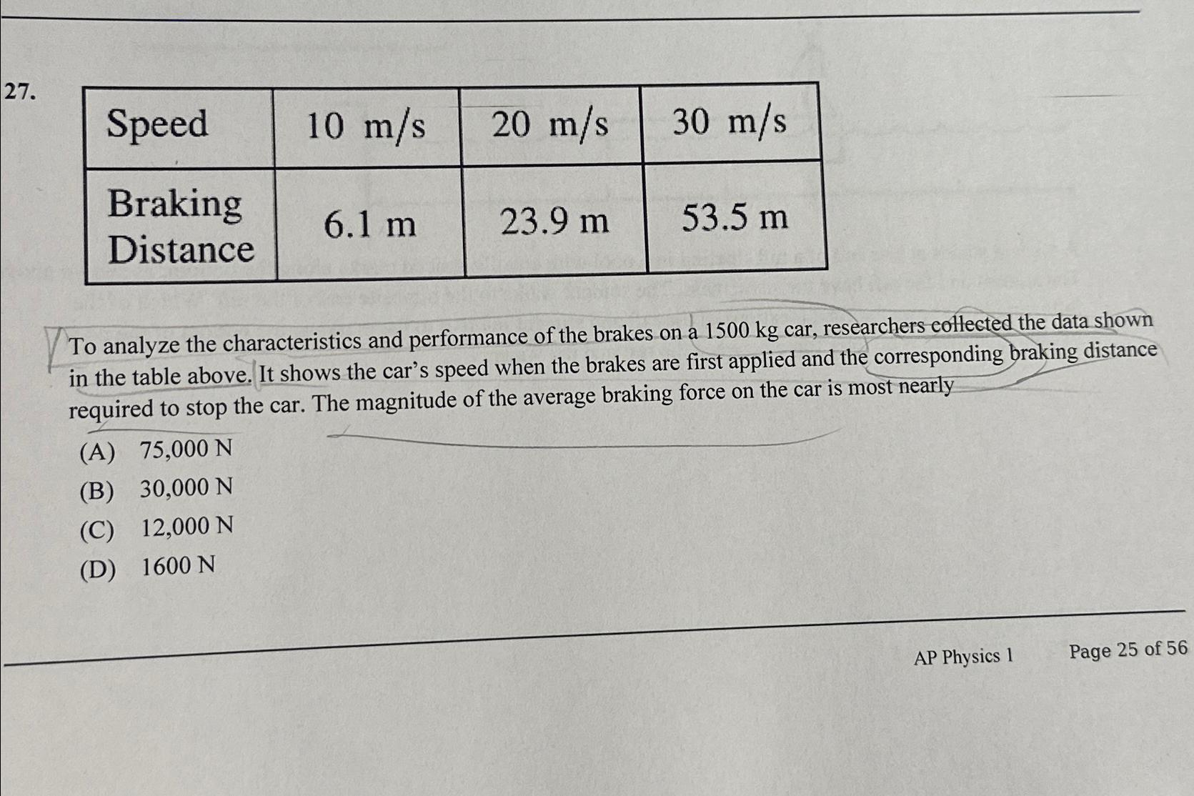 Solved \table[[Speed,10ms,20ms,30ms | Chegg.com