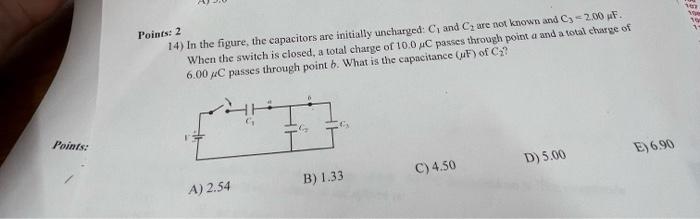 Solved 14) In the figure, the eapacitors are initially | Chegg.com Solved 14) In the figure, the eapacitors are initially | Chegg.com