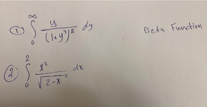 Solved Beta Function (l+912 © ਨਾ " © ਨੂੰ " | Chegg.com